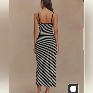 Meshki | Dresses | Meshki Raven Striped Midi Dress | Poshmark